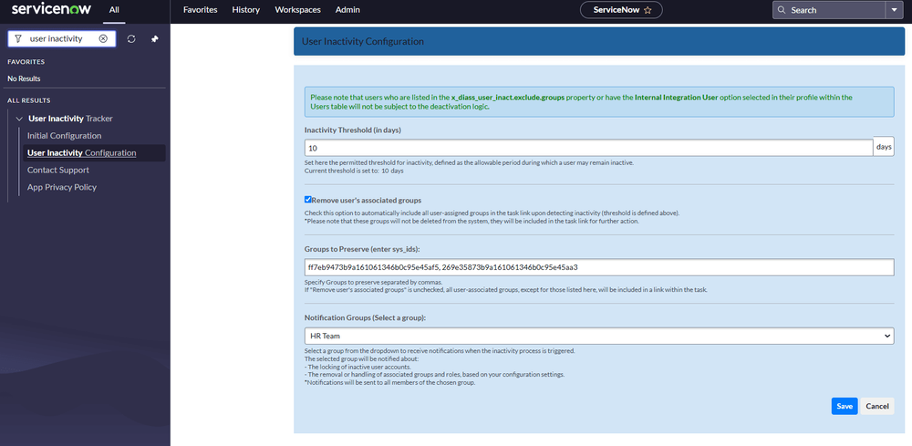User Inactivity Tracker for ServiceNow - Automate User Management ...